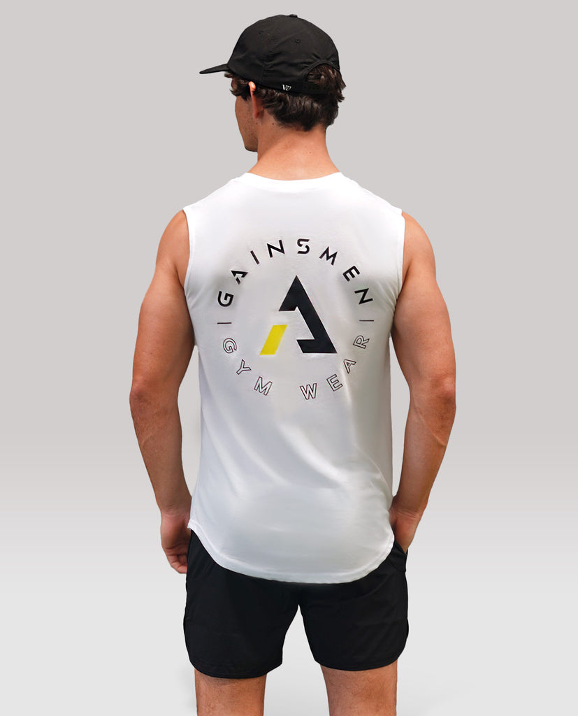 Lean White Tank – Gainsmen