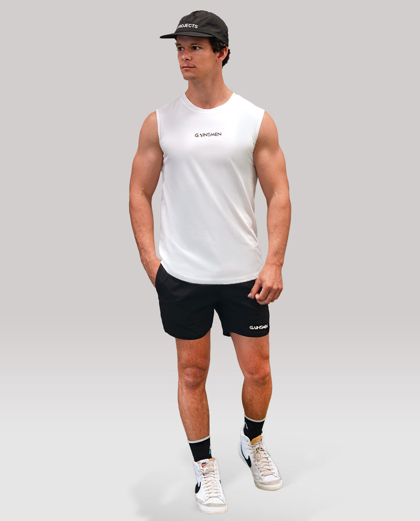 Lean White Tank – Gainsmen