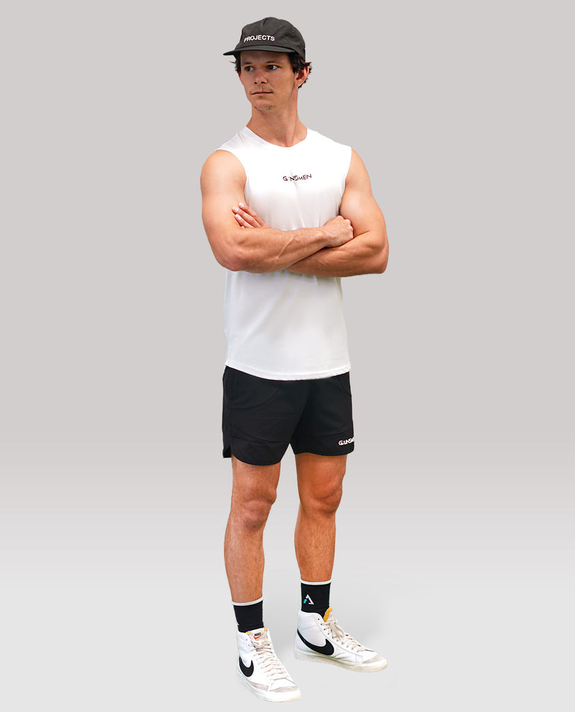 Lean White Tank – Gainsmen
